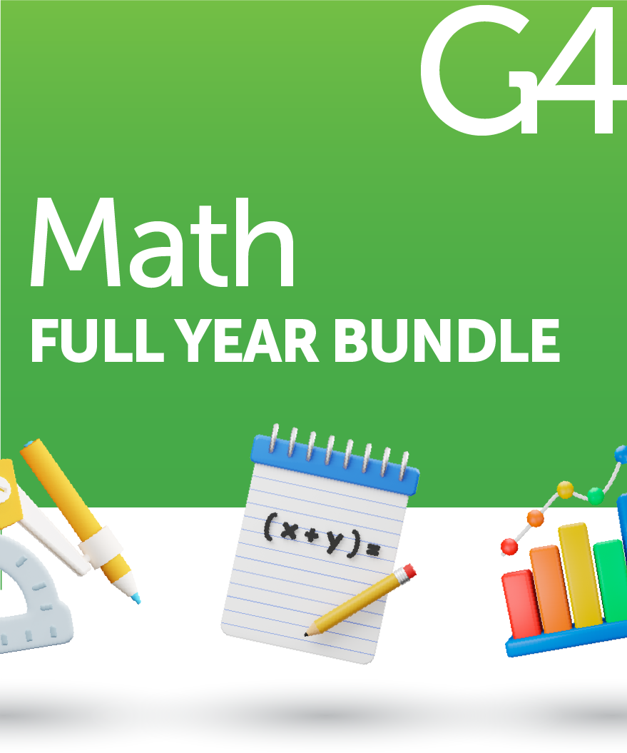 Math Complete Year Bundle: Grade 4 - Schoolio™