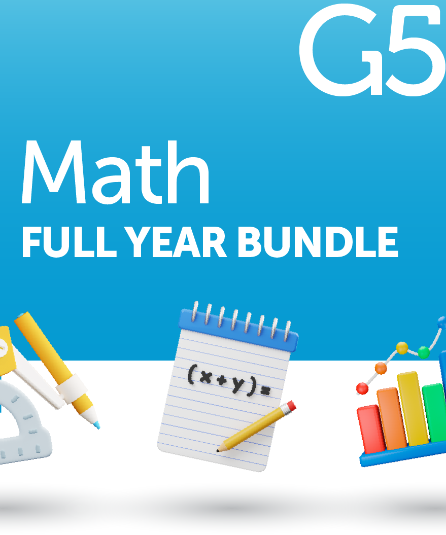 Math Complete Bundle for Year : Grade 5 - Schoolio™️