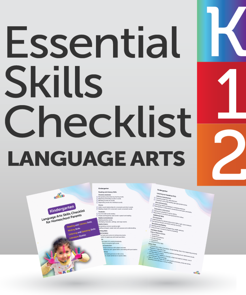 Language Arts: Essential Skills Checklists for Kindergarten, Grade 1 ...