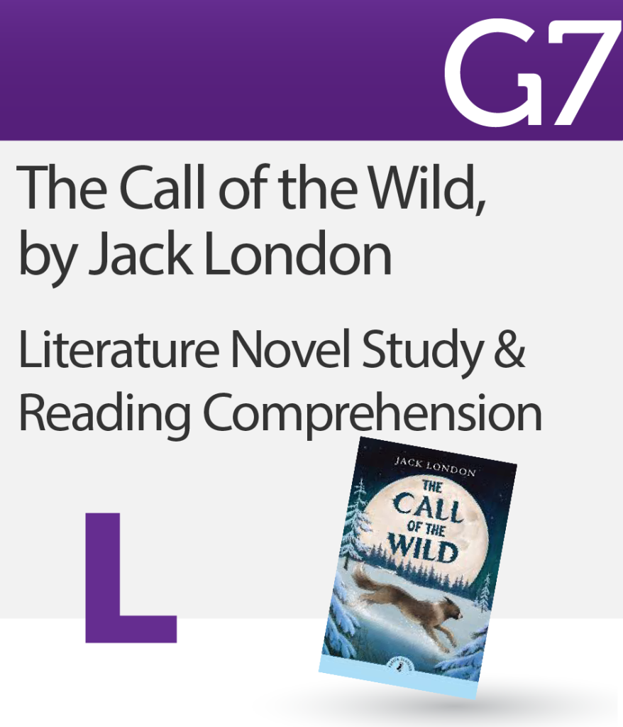 Literature & Comprehension Novel Study: The Call of the Wild, by Jack ...