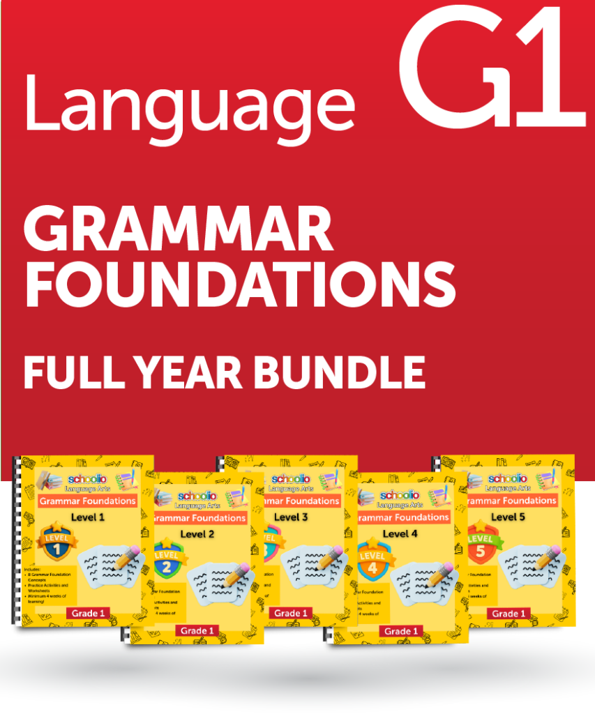 Grade 1 Grammar Foundations – Full Year Bundle - Schoolio