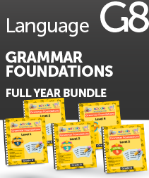 Grade 8 Grammar Foundations – Full Year Bundle - Schoolio