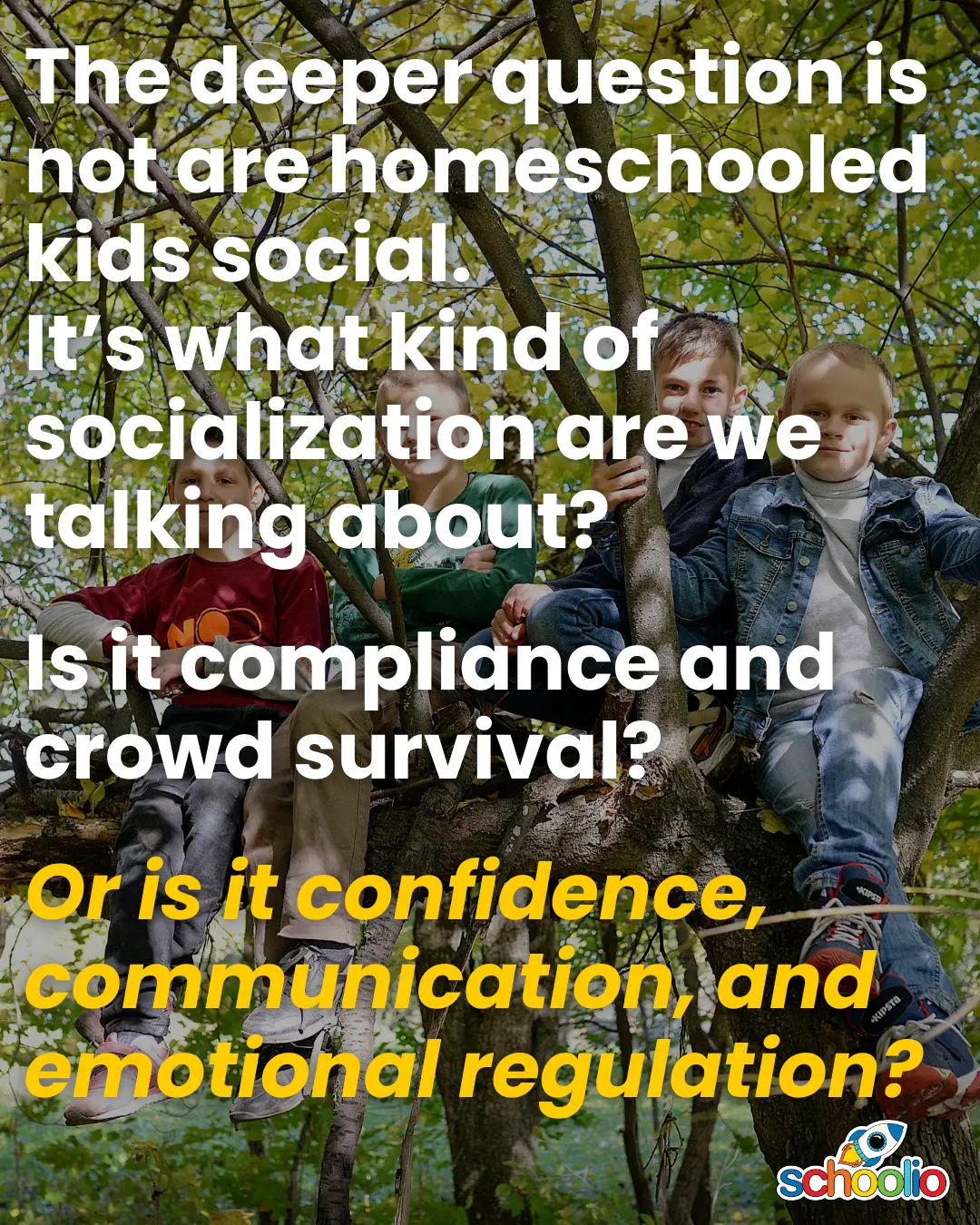 If You Want Your Child To Be Social, Do Not Homeschool. - Schoolio